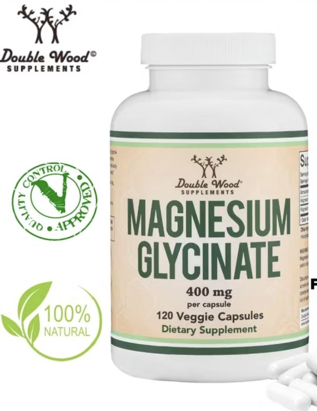 Double Wood Magnesium Glycinate 400mg | 120 Capsules