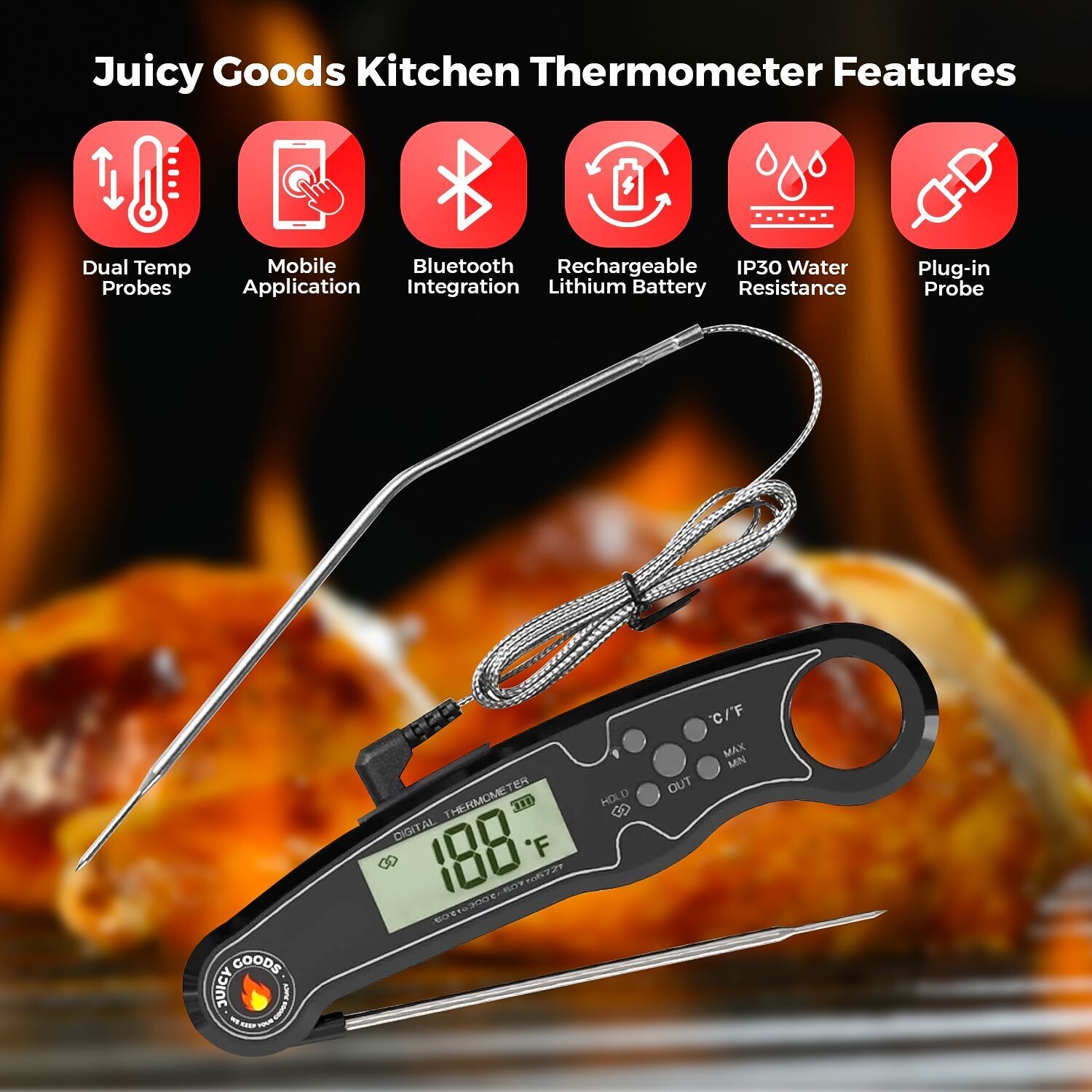 Dual Sensor Thermometer