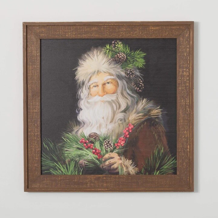 Square Santa Wall Art