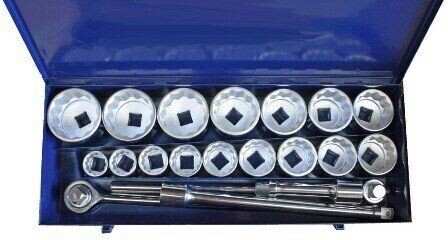 SOCKETS 1" DRIVE CHROME