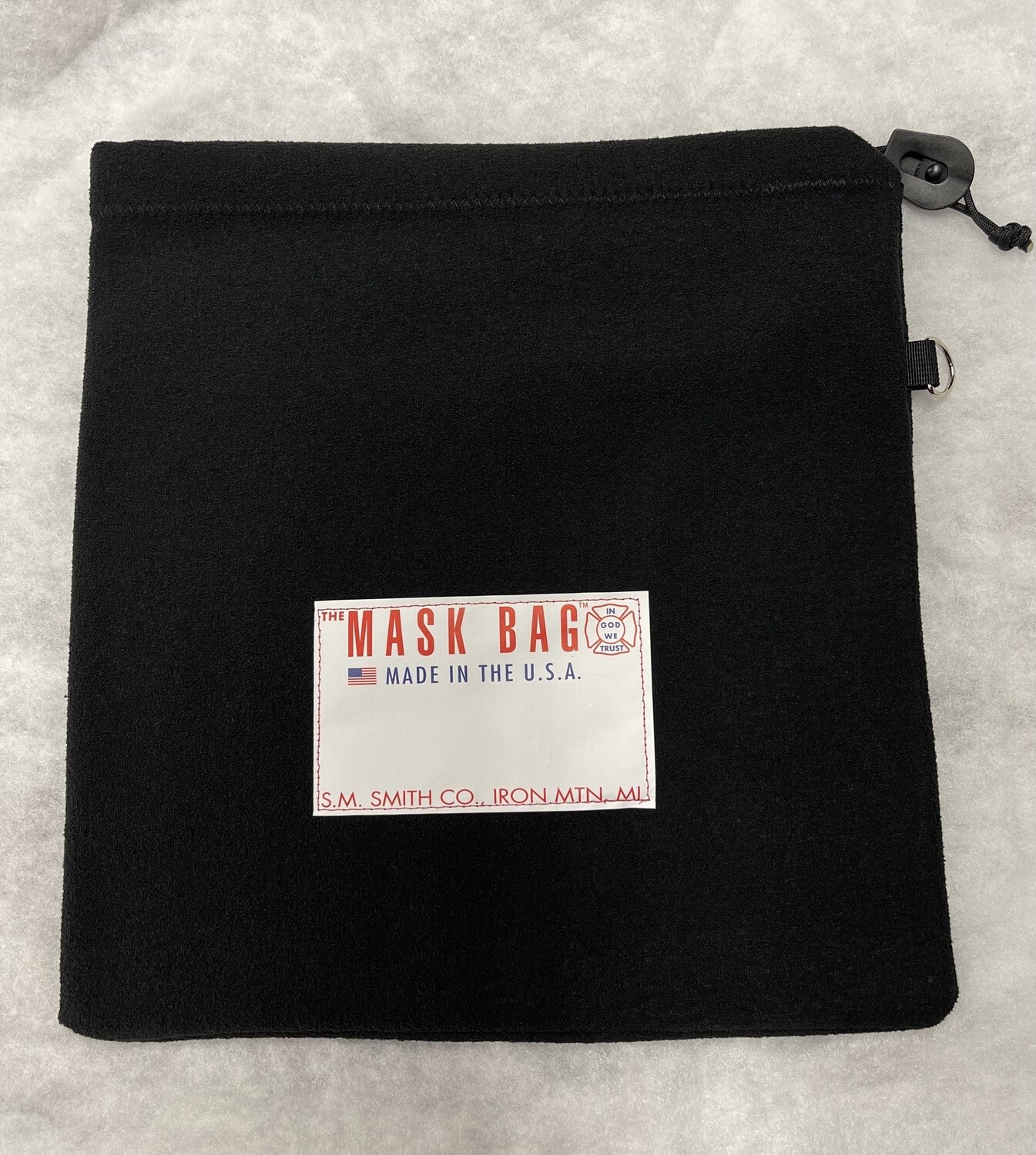 SCBA Mask Bag, MB1-100, Heavy Fleece, Black, W/drawcord - Fire ...