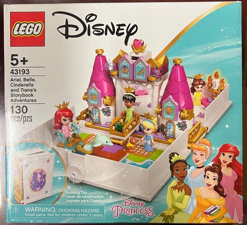LEGO Disney Ariel, Belle, Cinderella and Tiana's Storybook Adventures 43193