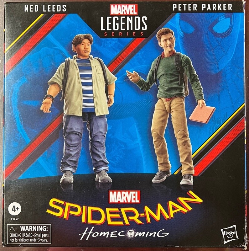 Spider-Man Homecoming Marvel Legends Ned Leeds and Peter Parker Action ...