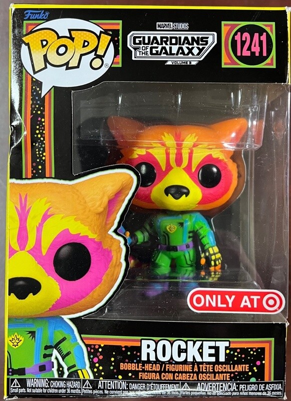 Funko POP! Guardians of The Galaxy: Volume 3 - Rocket (Blacklight)