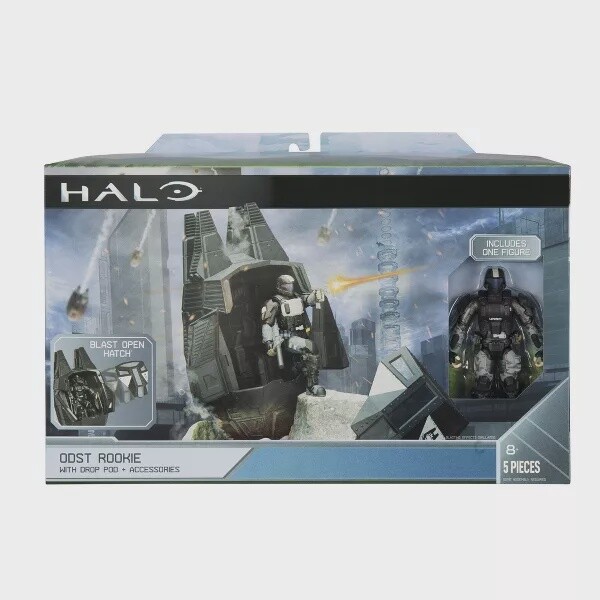 HALO ODST Rookie Action Figure with Drop Pod HALO ODST Rookie Action Figure with Drop Pod