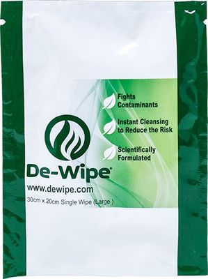 De-Wipe, Decontamination Wipes.