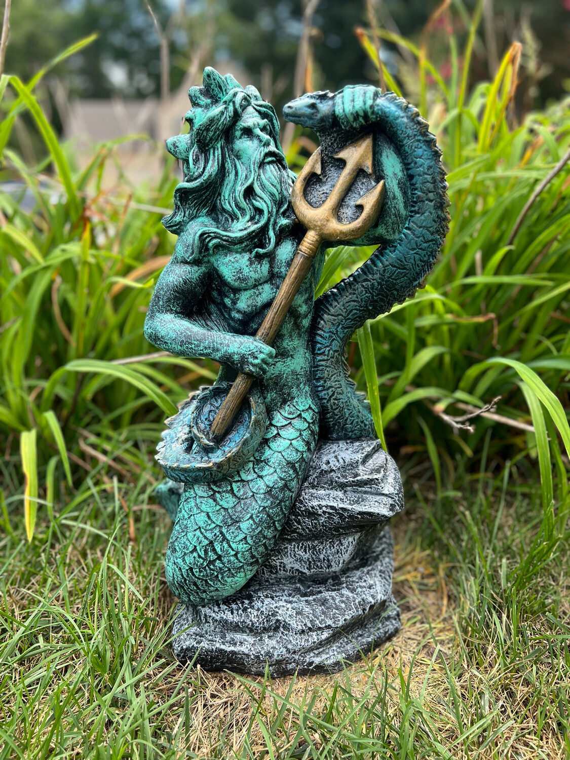 Neptune Slaying Serpent - Store - Stout's Statuary