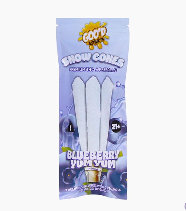 GOO’D EXTRACTS THC-A SNOW CONES | 3G