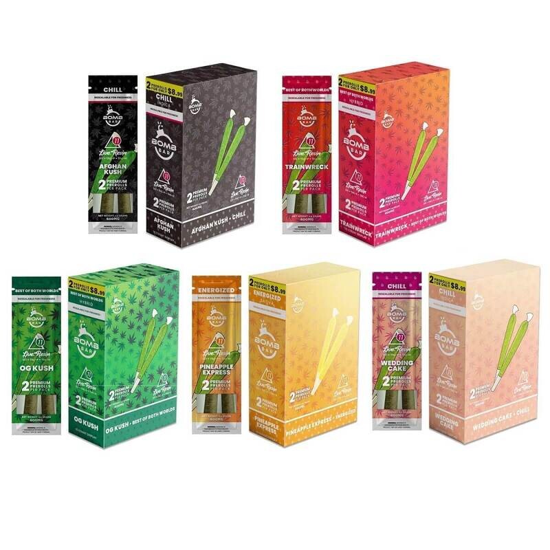 Bomb Bar Delta 11+THC-P+THC-H Live Resin | 2 Premium Pre-Roll Per Pack