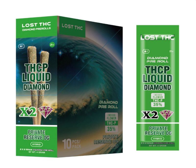 Lost THCP Liquid Diamond Preroll | 2 x 2g