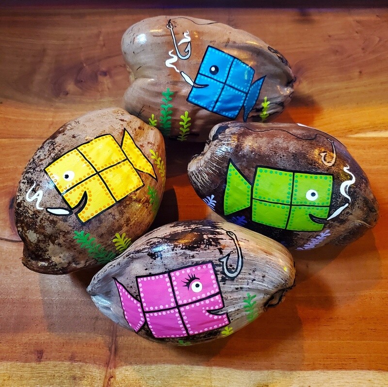 Original Hand painted Coconut