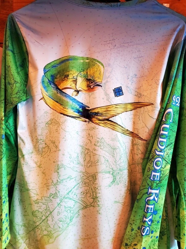 Square Grouper Dolphin Chart Long Sleeve