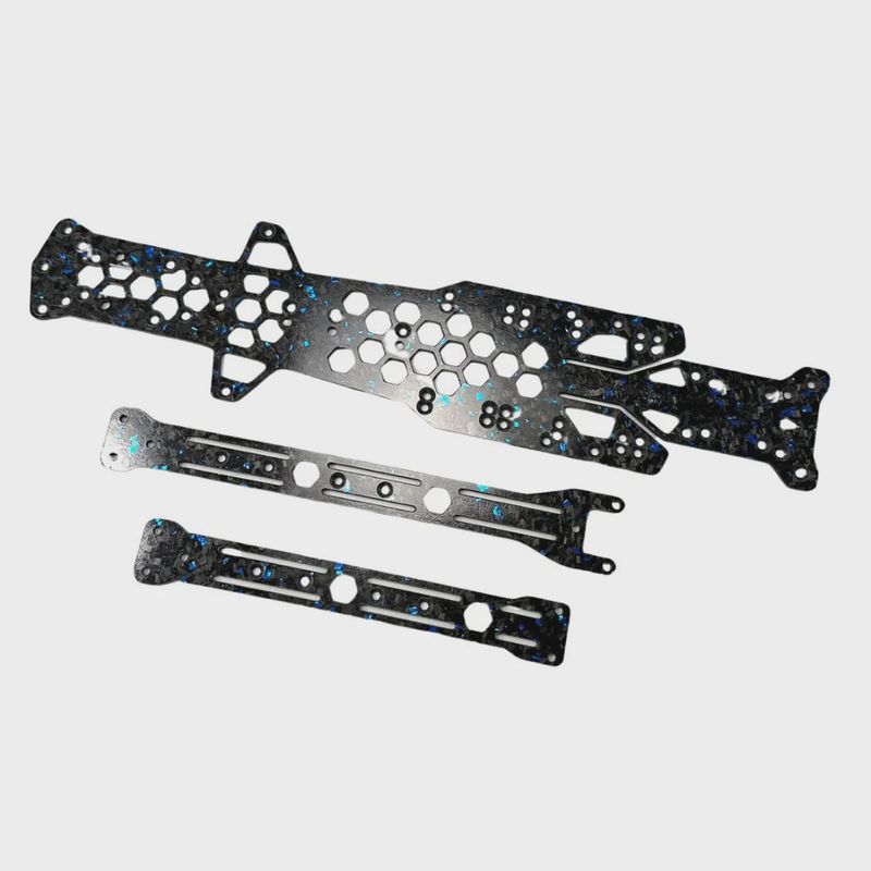 Bingo RC Designs WASP DC10 (Associated) Chassis - Red