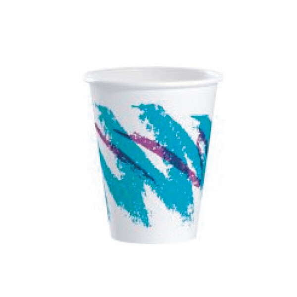 SOLO HOT DRINK 8OZ JAZZ PAPER CUP W/HANDLE 20X50CT #378JZ