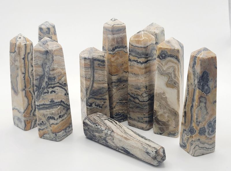 BUMBLEBEE CALCITE SMALL TOWER ASSORTED