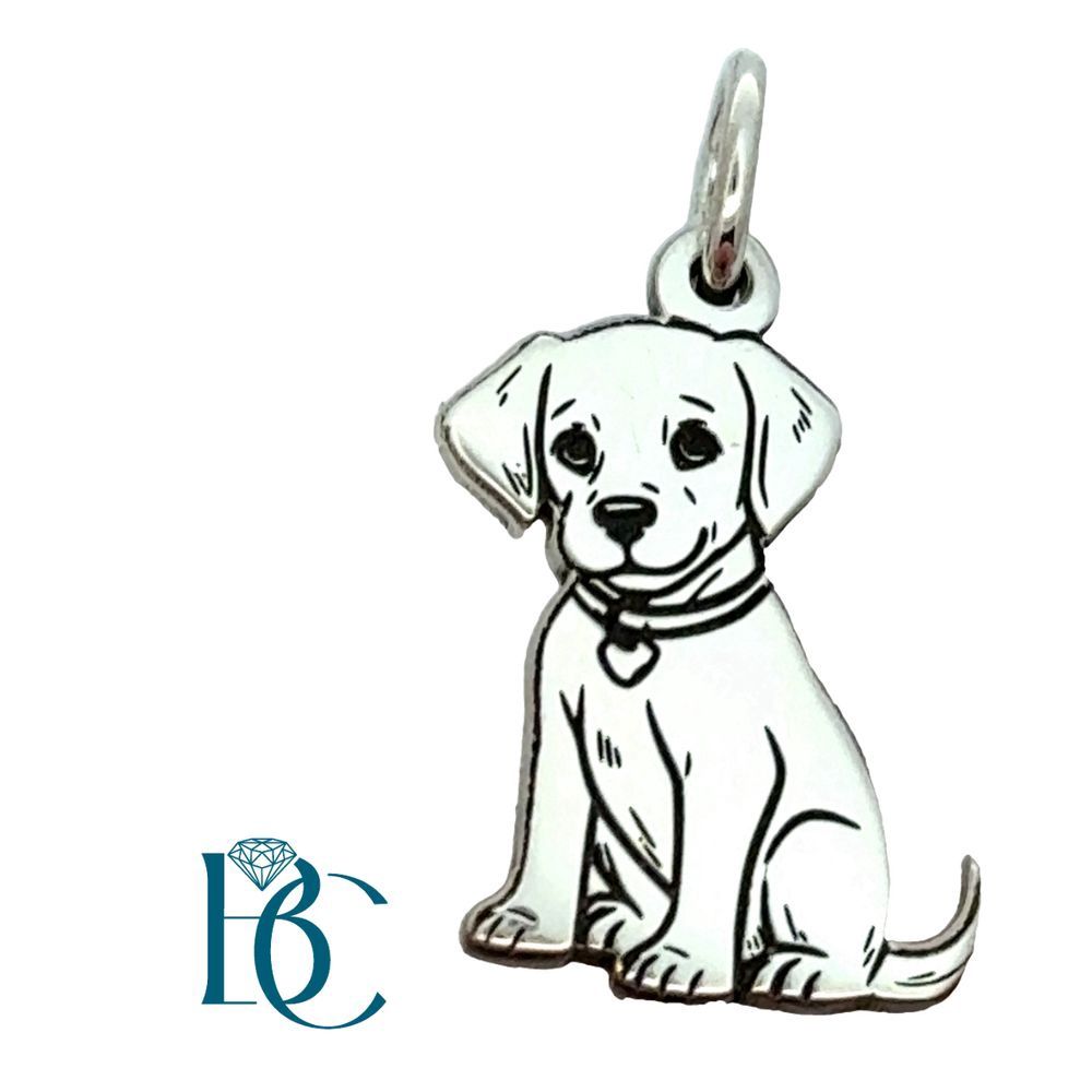 SS Cute Labrador Pup Charm BCJ130