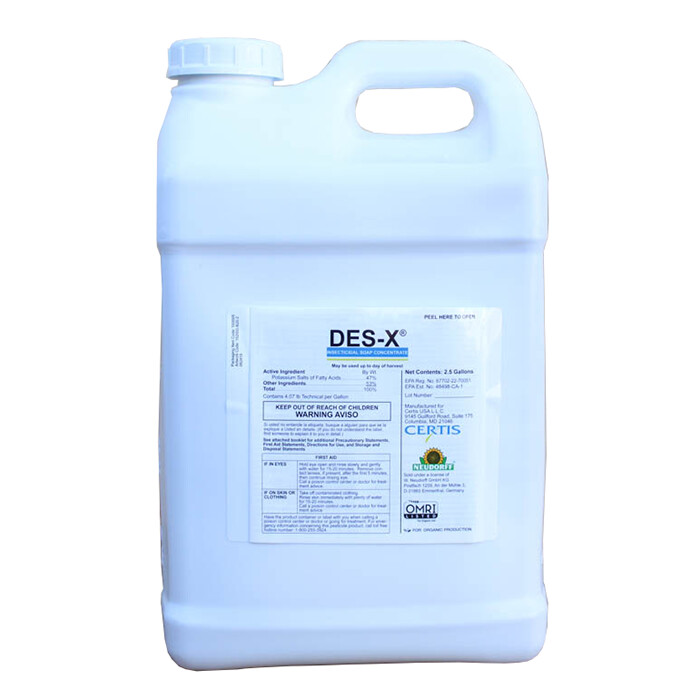 Des-X Insecticidal Soap Concentrate - 2.5 Gallon