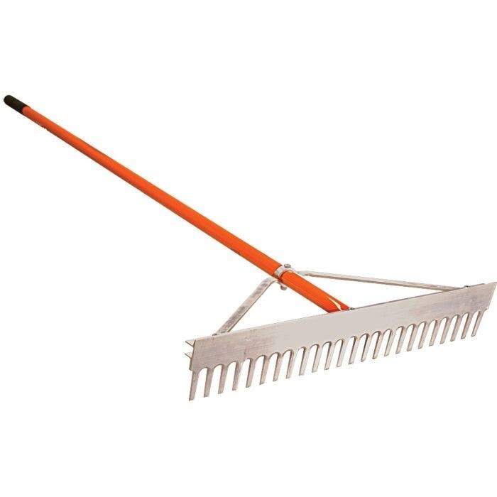 A.M. Leonard 24” Aluminum Grading Rake w/ Chisel Point Tine