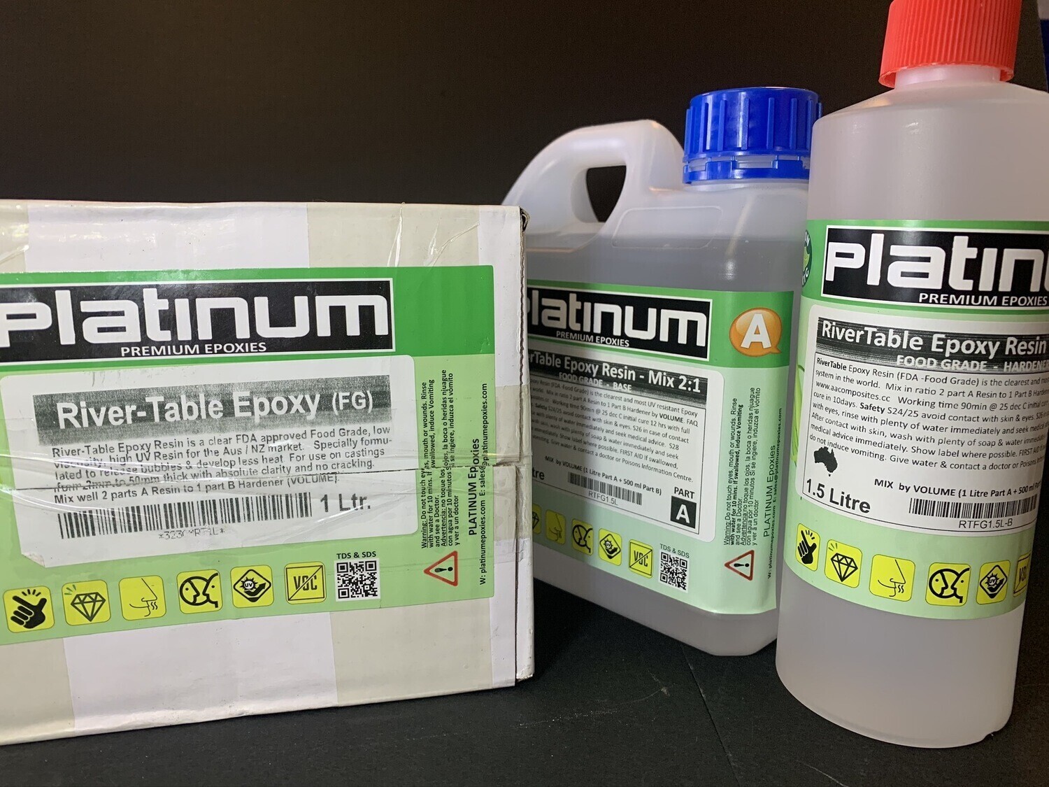 Platinum Food Grade River Table Resin