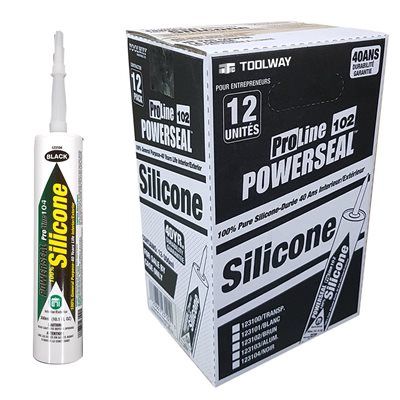 ProLine 105 General Purpose 100% Silicone Sealant 300ml Black