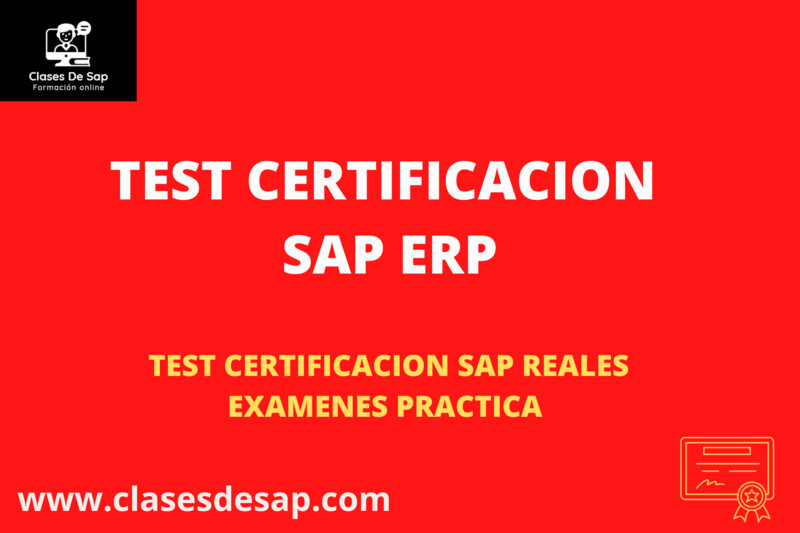 Cursos Sap usuario , Consultor Sap , Test Certificaciones Sap online