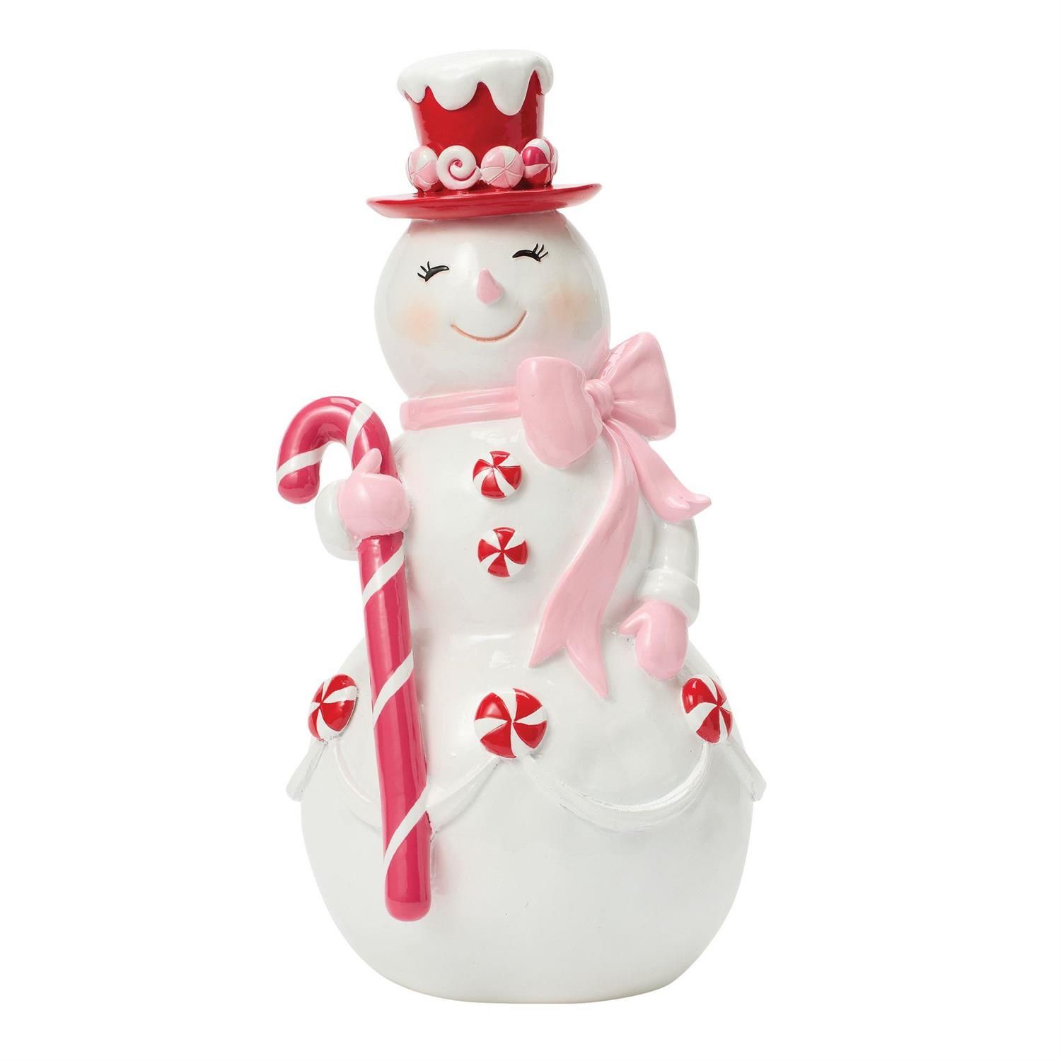 PRE-ORDER 12" Snowman With Candy Cane Christmas Decor *SHIPS 6/2026 ...