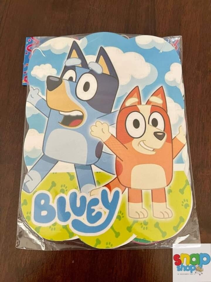 Letrero Feliz Cumpleaños Bluey