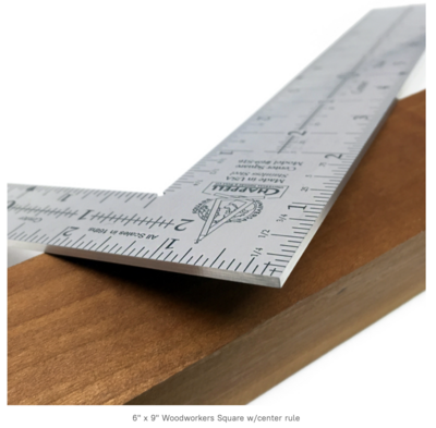 6" x 9" CenterRule Woodworkers Square w/center rule - Store - Chappell ...