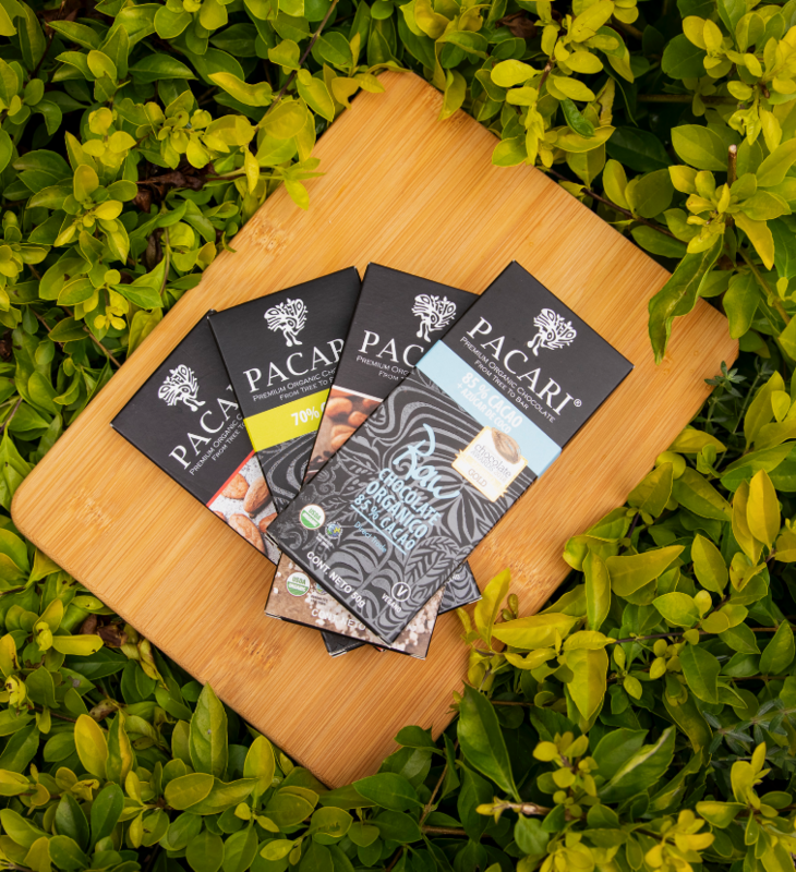 Chocolates Pacari, cacao con sabores