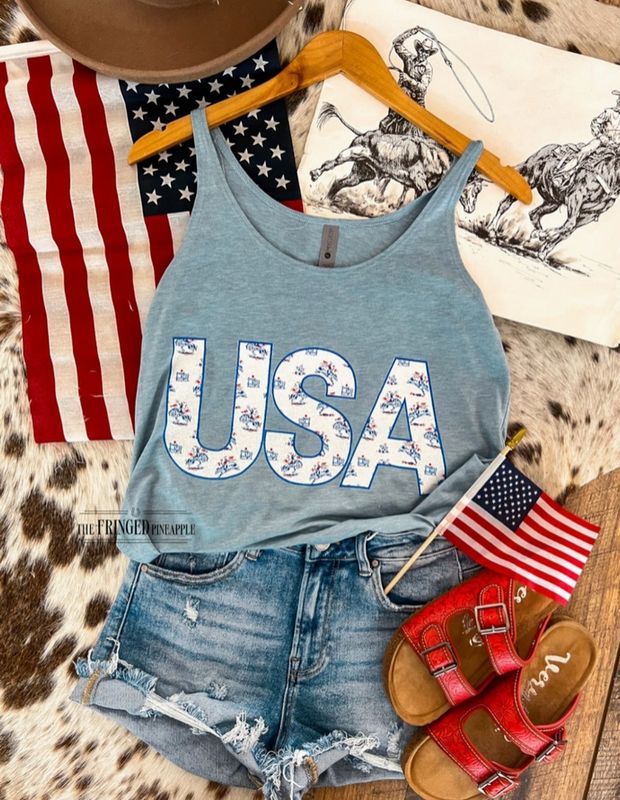 USA Cowgirl Rodeo Tank