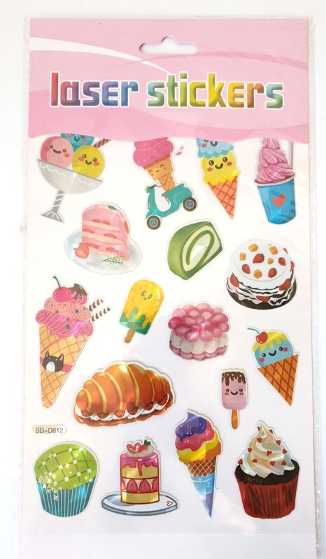 Laser Stickers Ice Cream