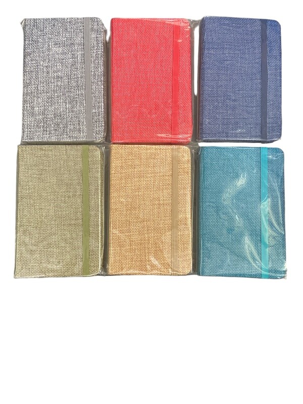 A6 Note Book Jute Look 24PC