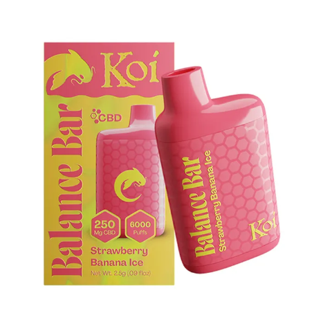 Koi Balance Bar CBD 250mg Strawberry Banana Ice