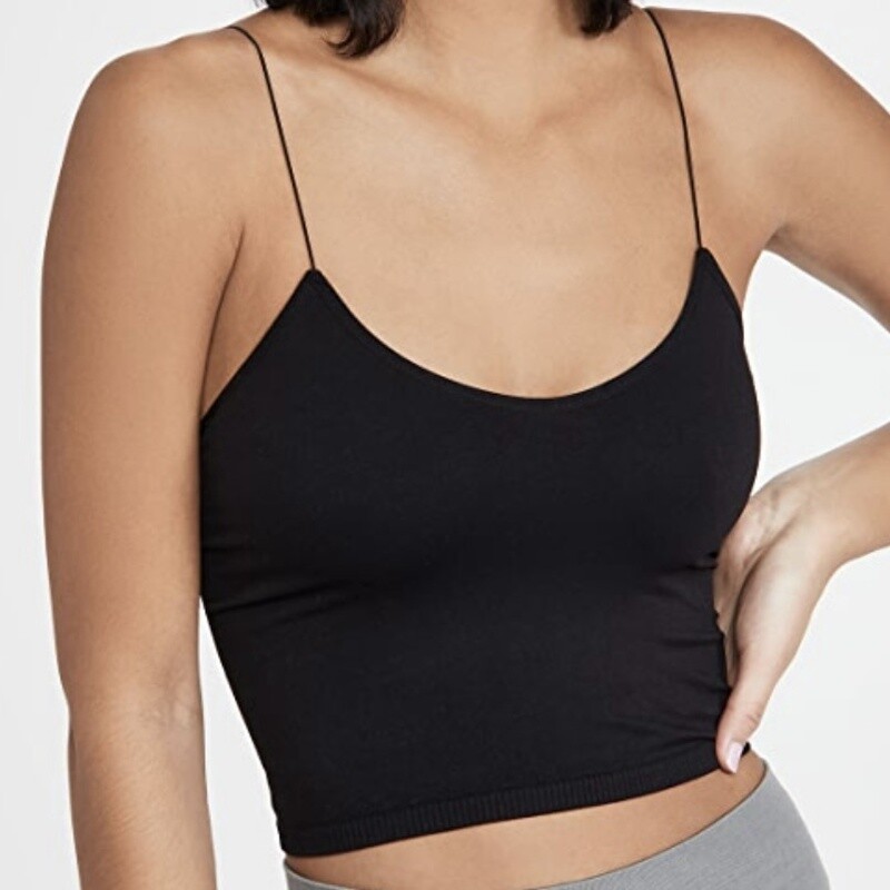 Free People Skinny Strap Brami Black