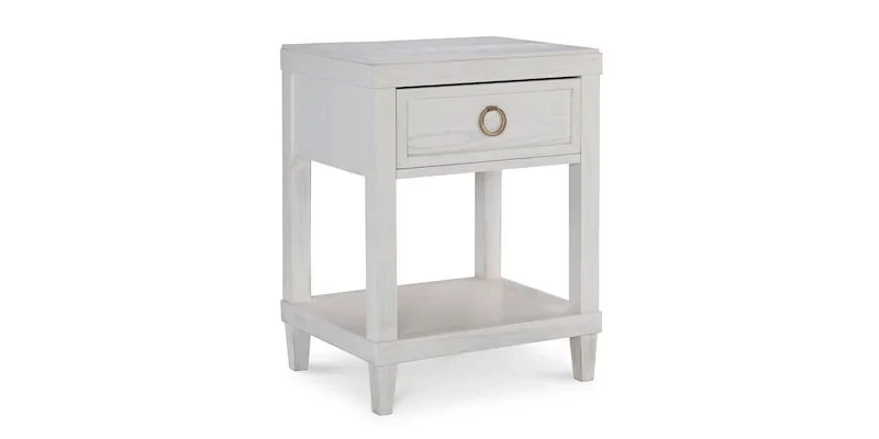 2968-0271 Ventura Bedside Table Shell White