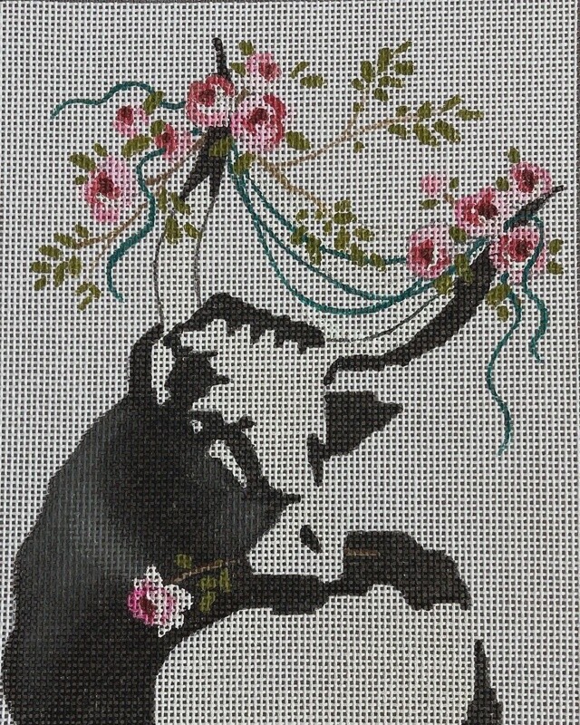 Bull with Roses