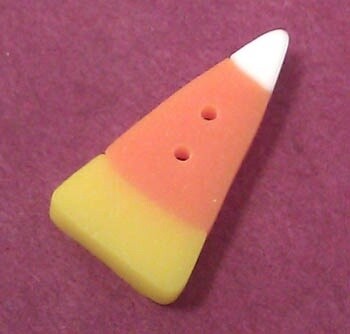 Small Candy Corn Button