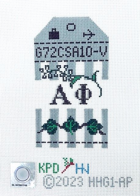 Alpha Phi - Sorority Retro Travel Tag