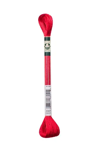 DMC Satin Floss - 321 - Red