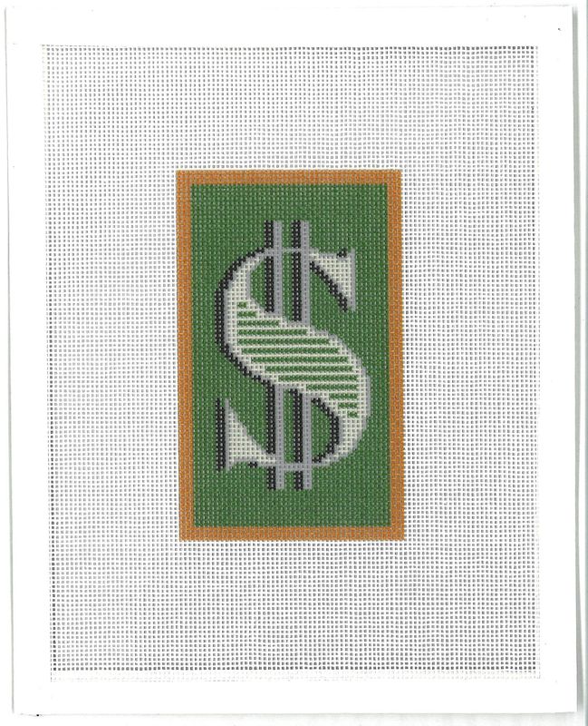 Dollar Sign Paperweight Canvas