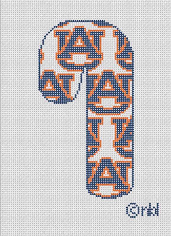 Auburn Candy Cane - White
