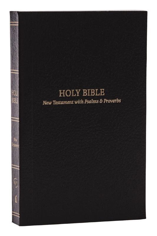 KJV Holy Bible: Pocket New Testament with Psalms and Proverbs, Black SC ...