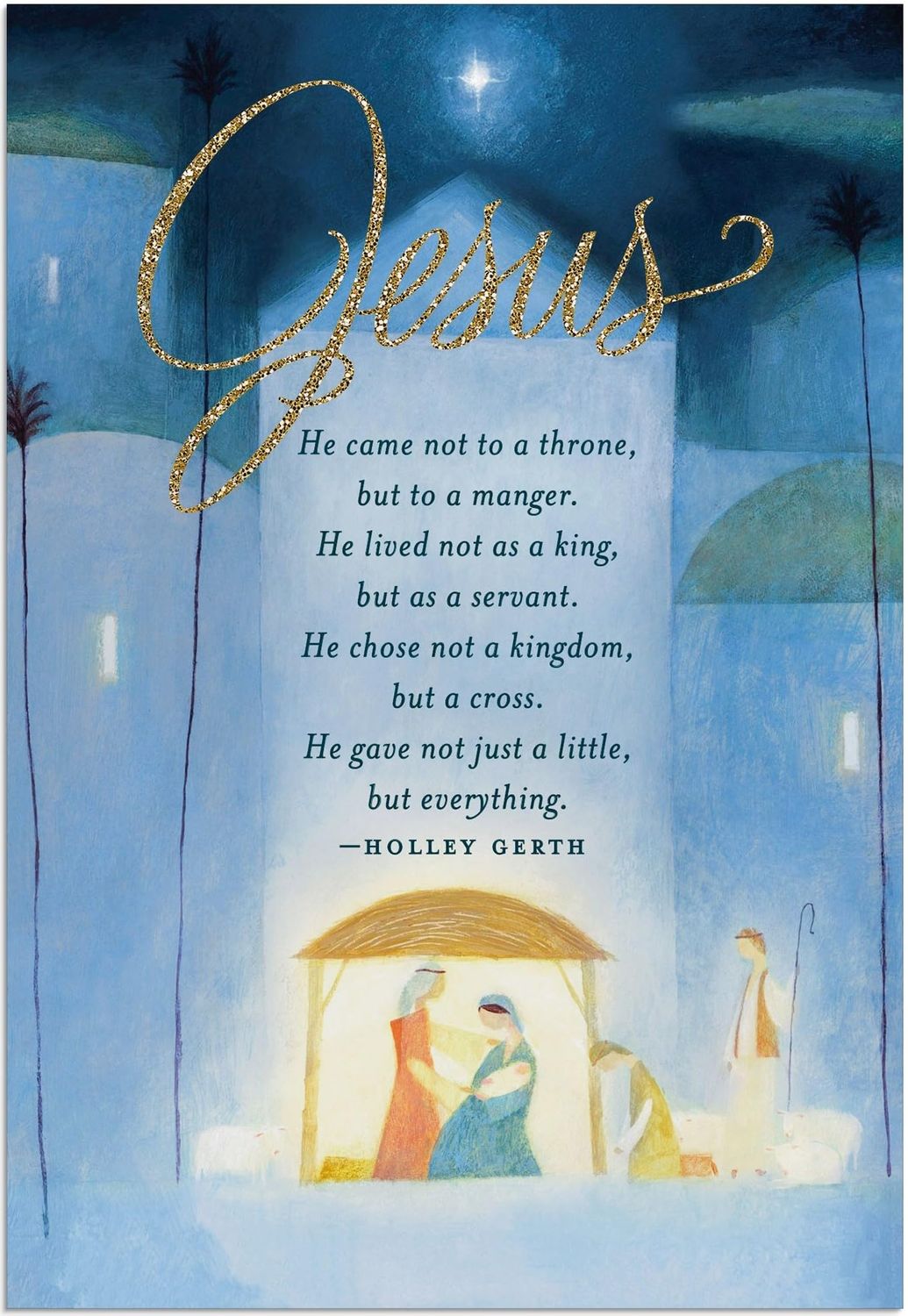 DaySpring - Jesus He Came Not to a Throne- 18 Christmas Boxed Cards, NKJV