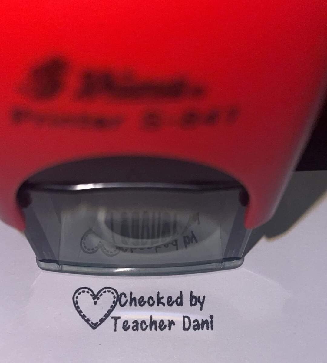 10 mm x 26mm self ink stamp