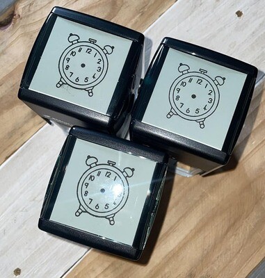 Cat line stamps & clock stamps