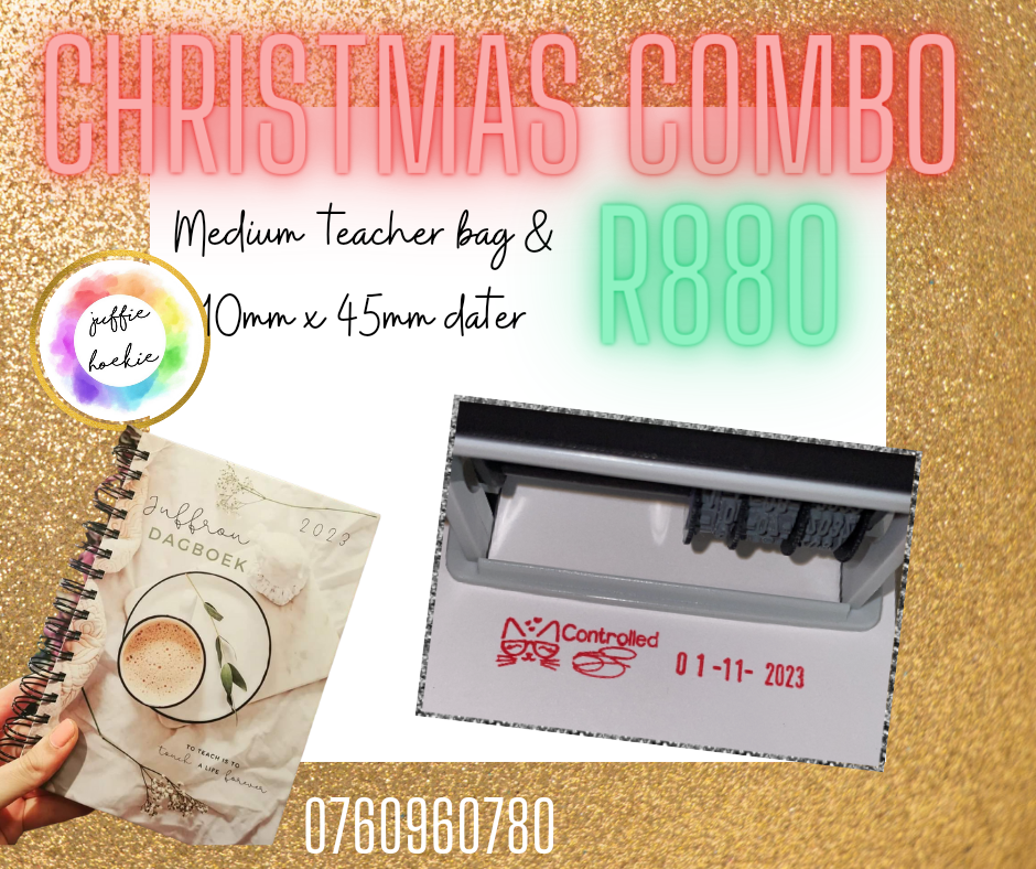 Teacher dairy & stamp combo