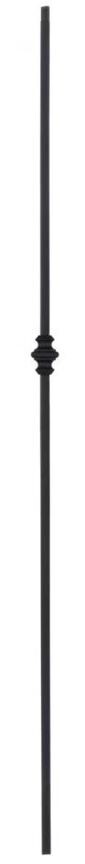 KT-006 Satin Black Single Collar Staircase Spindle 12mm Square