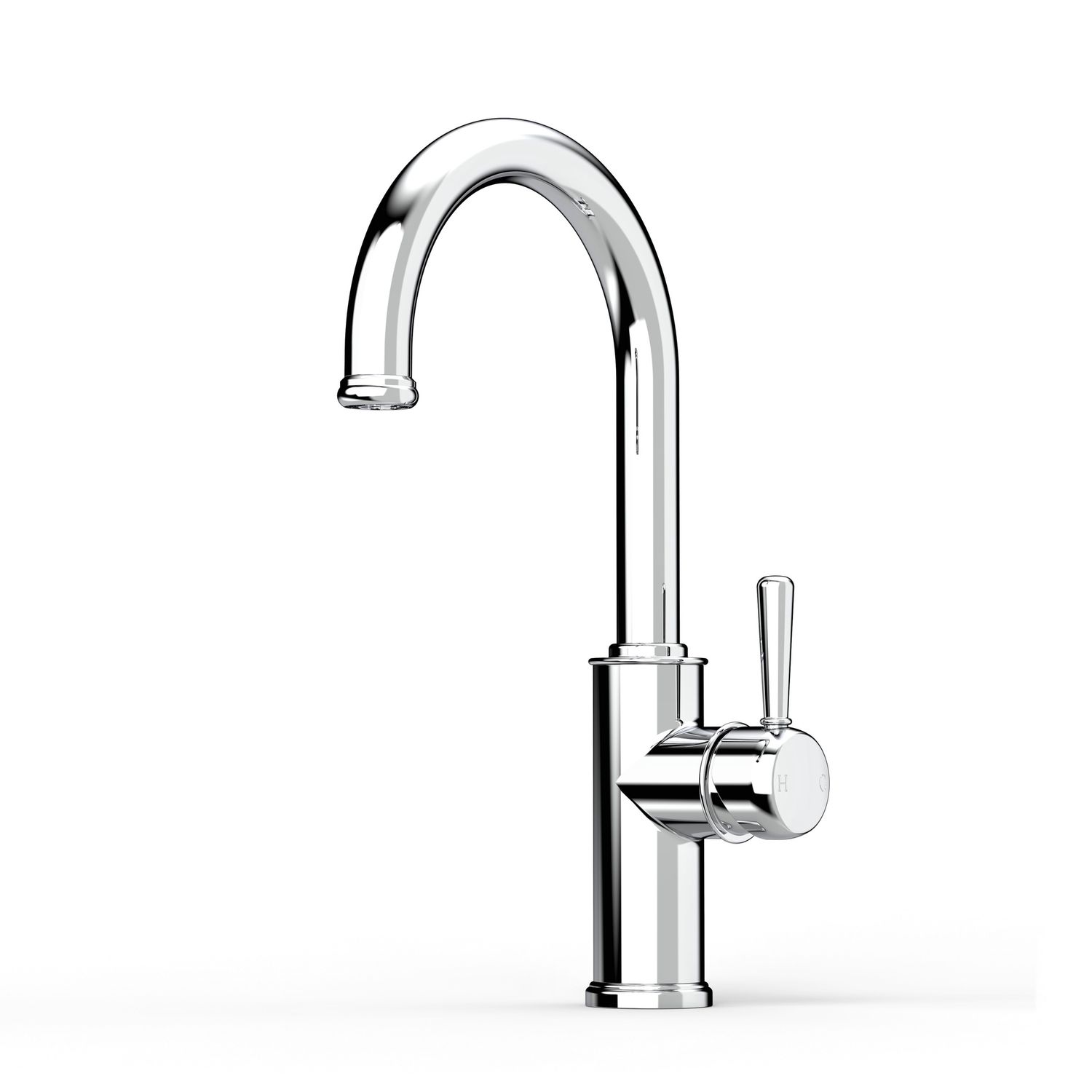 Cascade Basin Mixer - Curve Spout 160mm