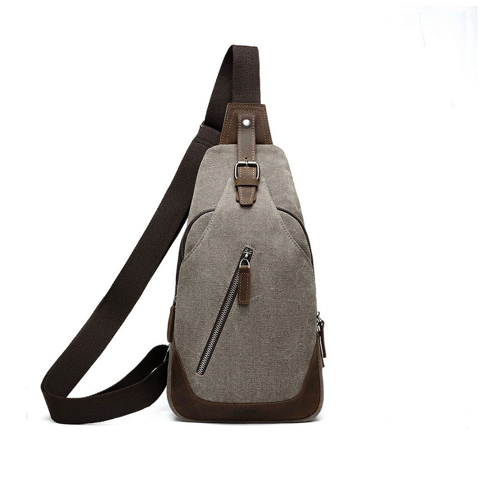 Canvas Sling Bag - Brown