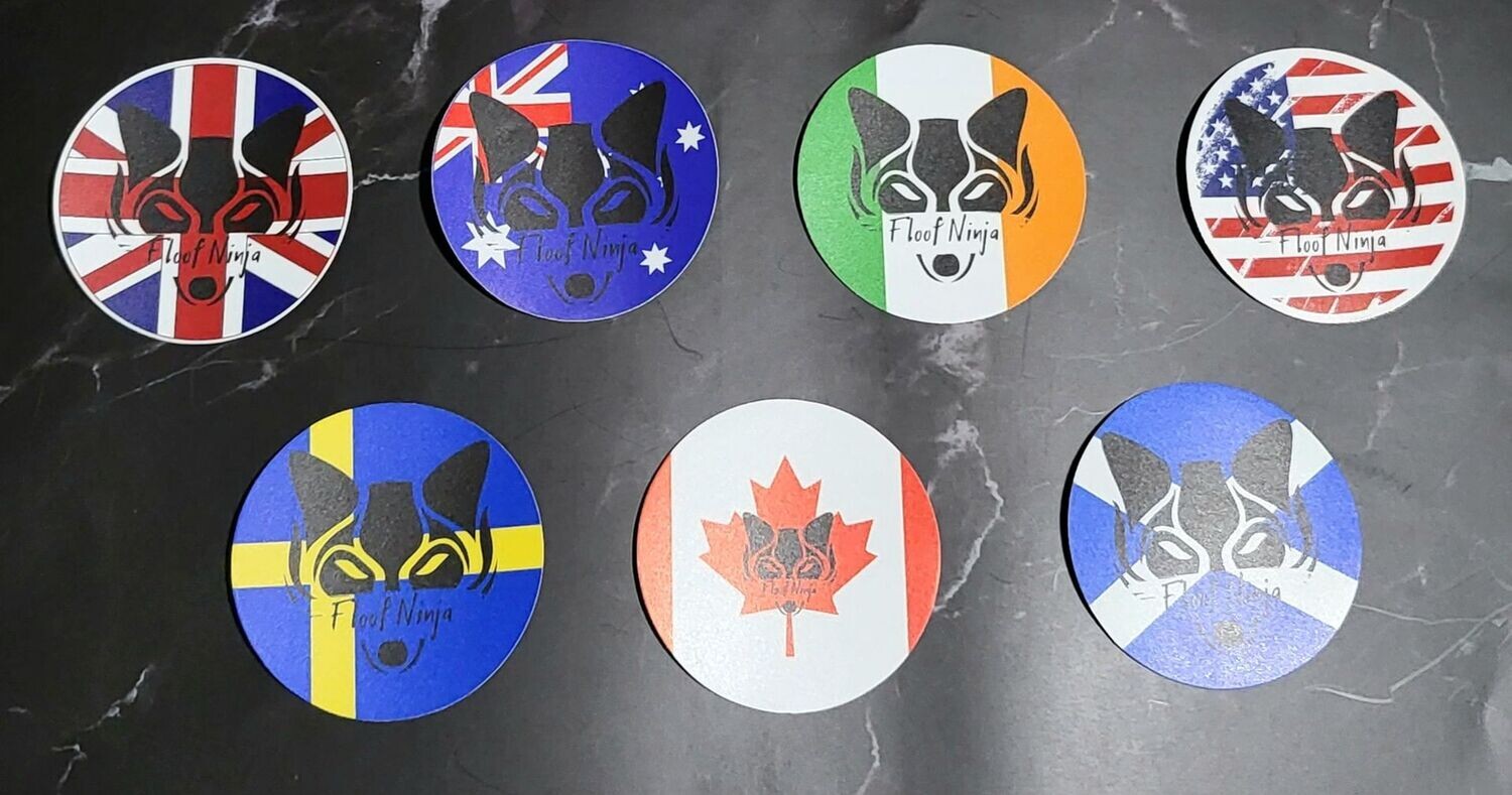 Floof Ninja Nation Country Flags